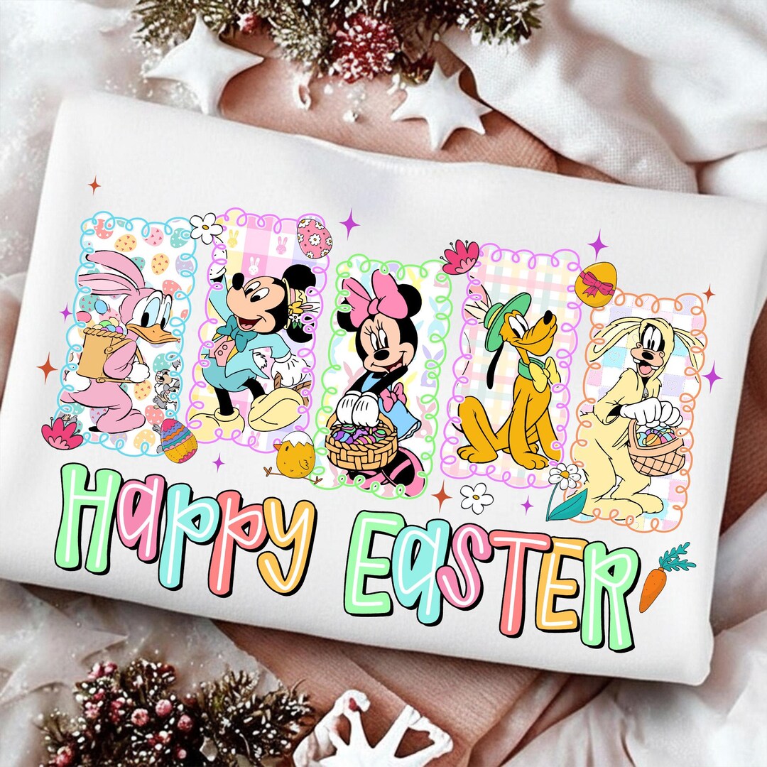 Mouse and Friend Easter Png Design, Mouse Easter Mirror Bow Png ...