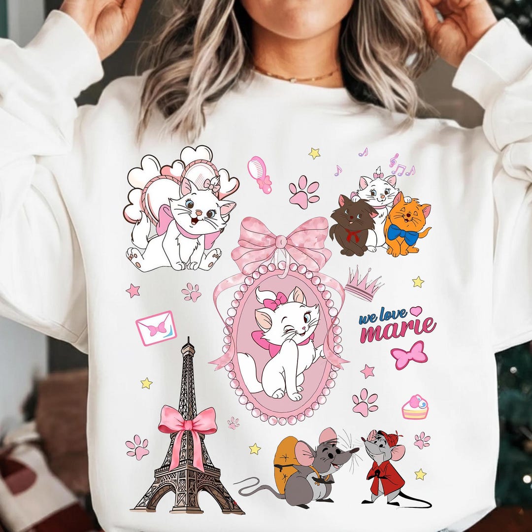 Paris Cat Princess PNG With Pink Bows, Kittens and Romantic City ...