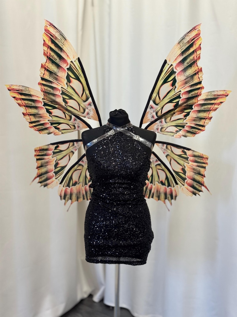 Adult Swallowtail Fairy Wings, Transparent Butterfly Cosplay Accessory ...