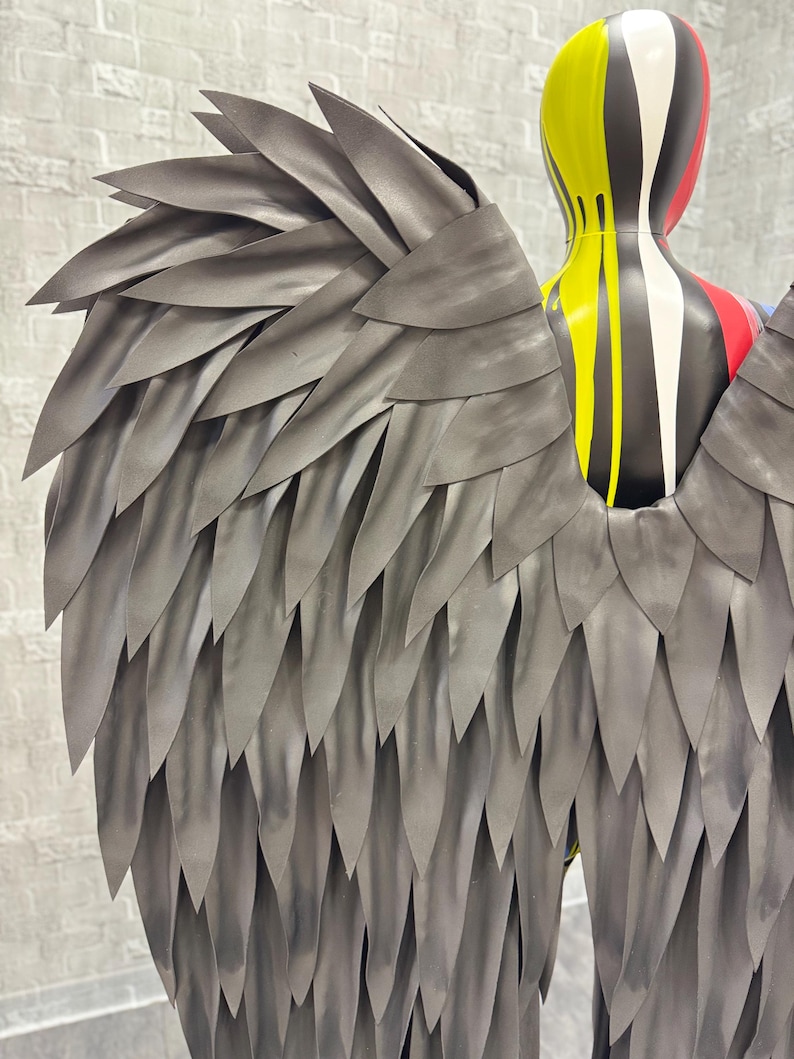 Handmade Black Foam Feather Wings, Cosplay Costume Prop - Etsy