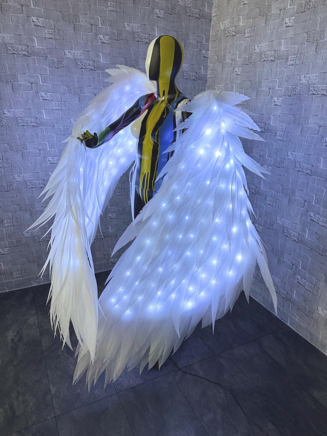 LED Dance Wings, Wings for Dance With Light LED, Flexible Lightweight ...