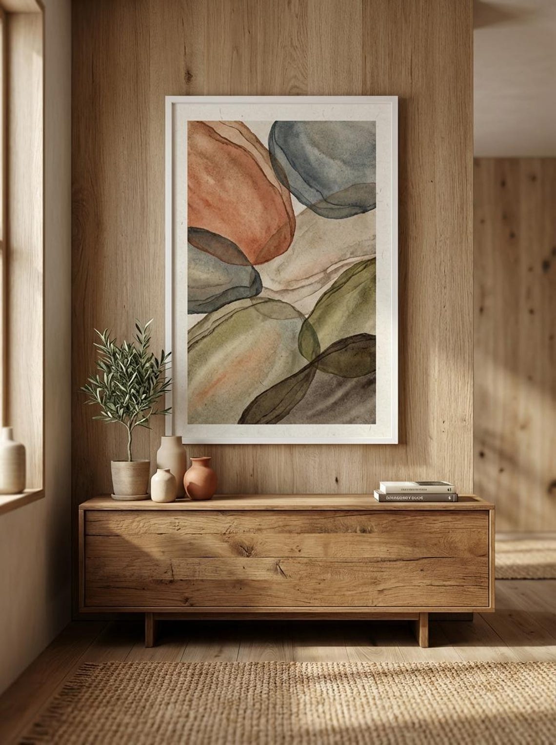 Wall Art – Rustic Earthy Abstract | Organic Stone Textures | Printable ...