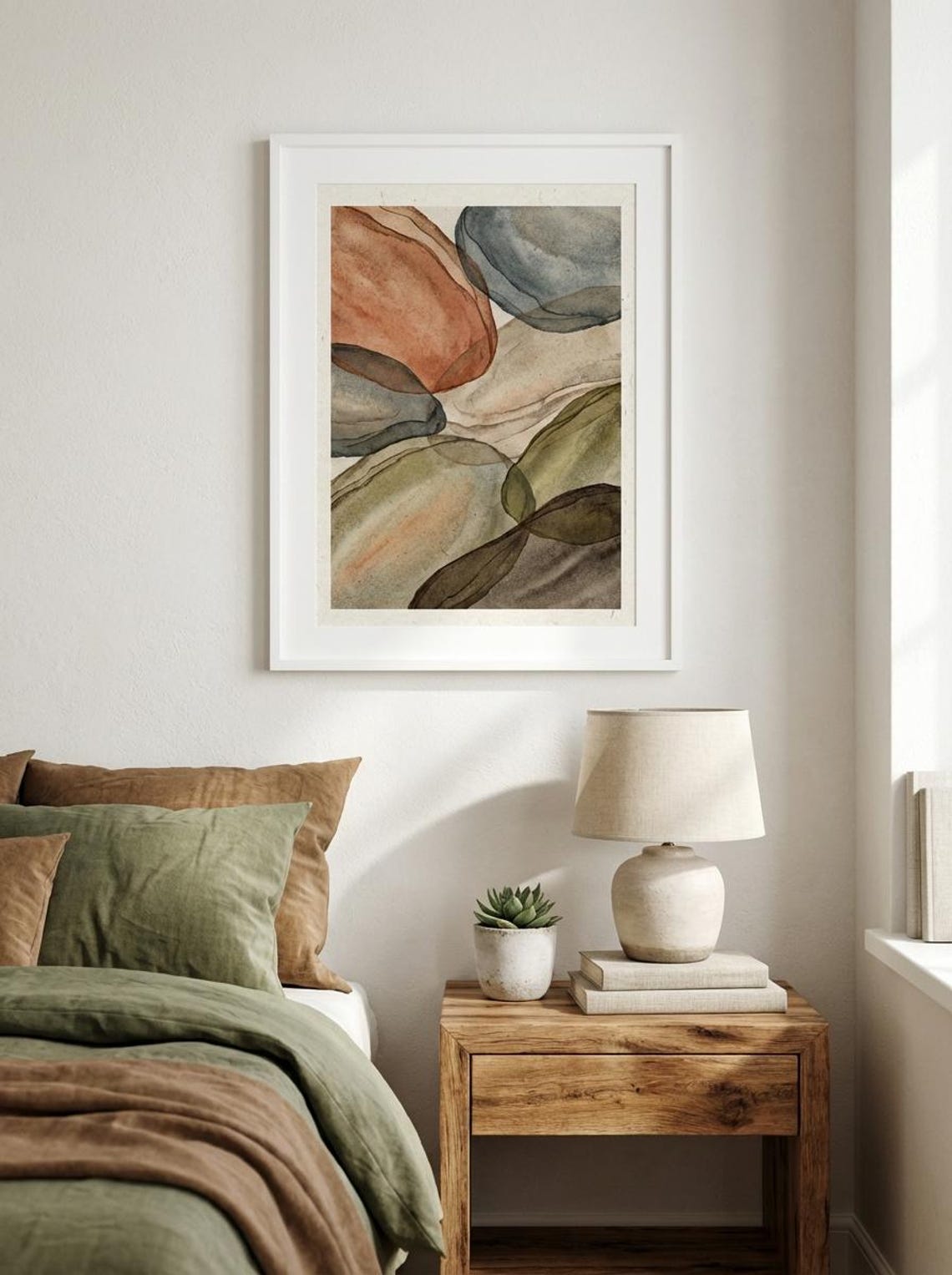 Wall Art – Rustic Earthy Abstract | Organic Stone Textures | Printable ...