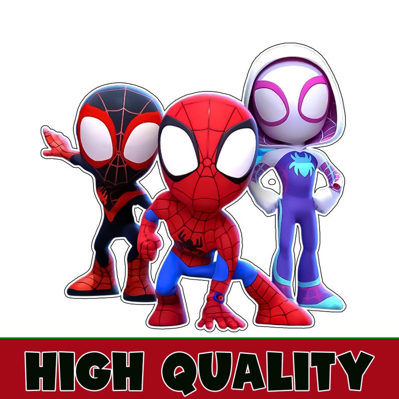 Spidey and Friends PNG Font Bundle (digital File) - Etsy