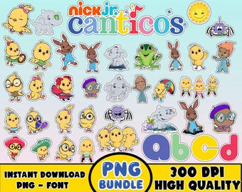 Canticos PNG Bundle: Alphabet, Numbers, Birthday Designs (digital File ...