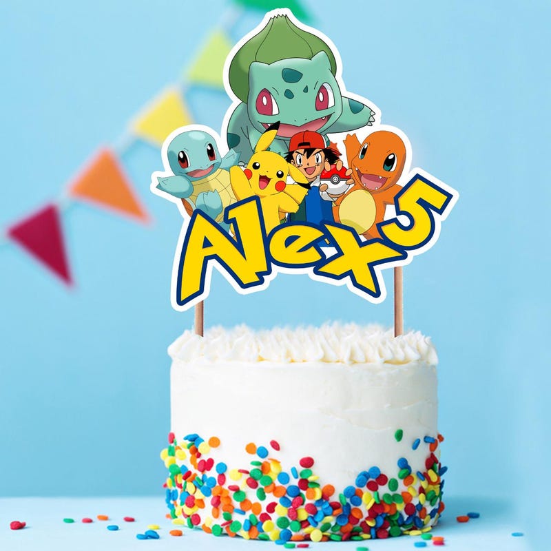 Pokemons Cake Topper - Etsy