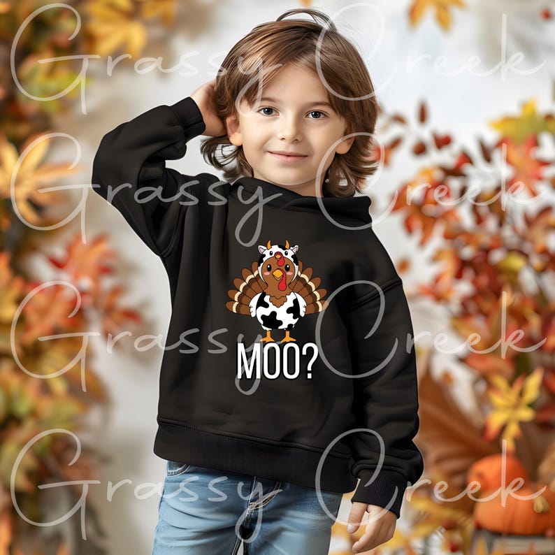 Moo Turkey in Diguse Cow Print Thanksgiving PNG File - Digital Download ...