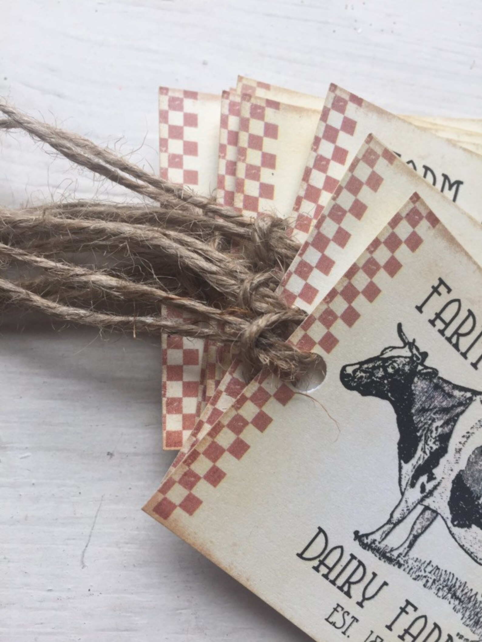 Gift Tags Farm Fresh Milk Gift Tags Chicken and Eggs Tags - Etsy