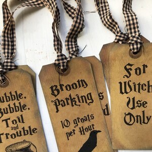 Halloween Gift Tags, Witches Brew Cauldron Design, Set of 6 - Etsy