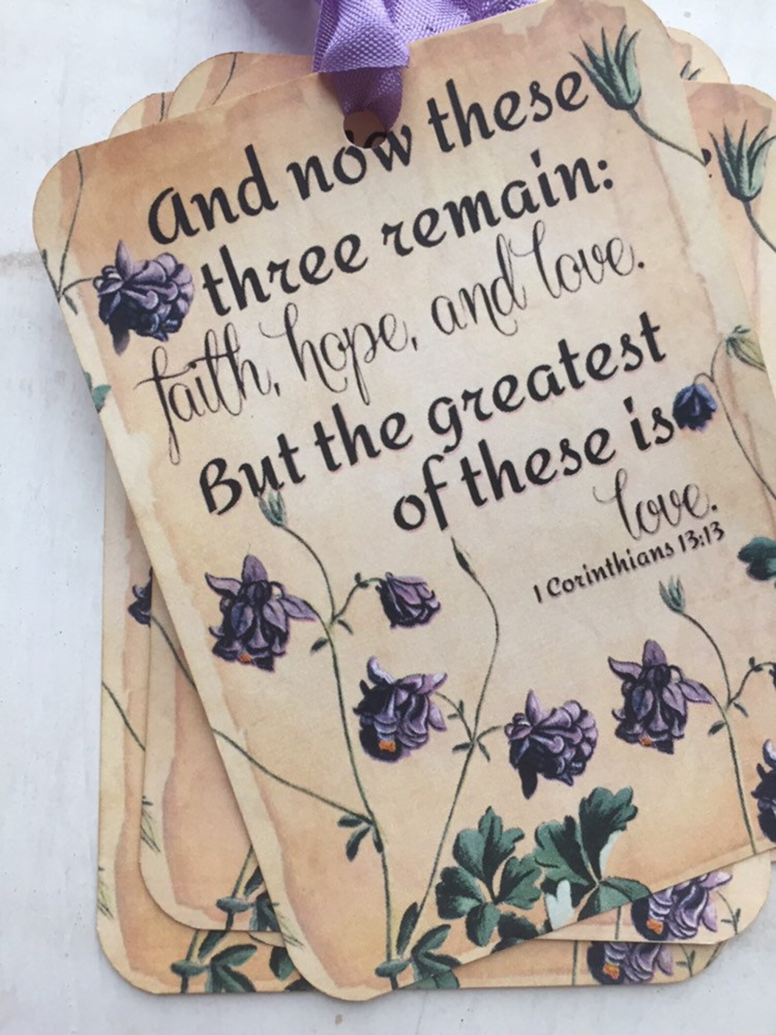 Gift Tags Faith Hope Love Tags Inspirational Tags Scripture | Etsy