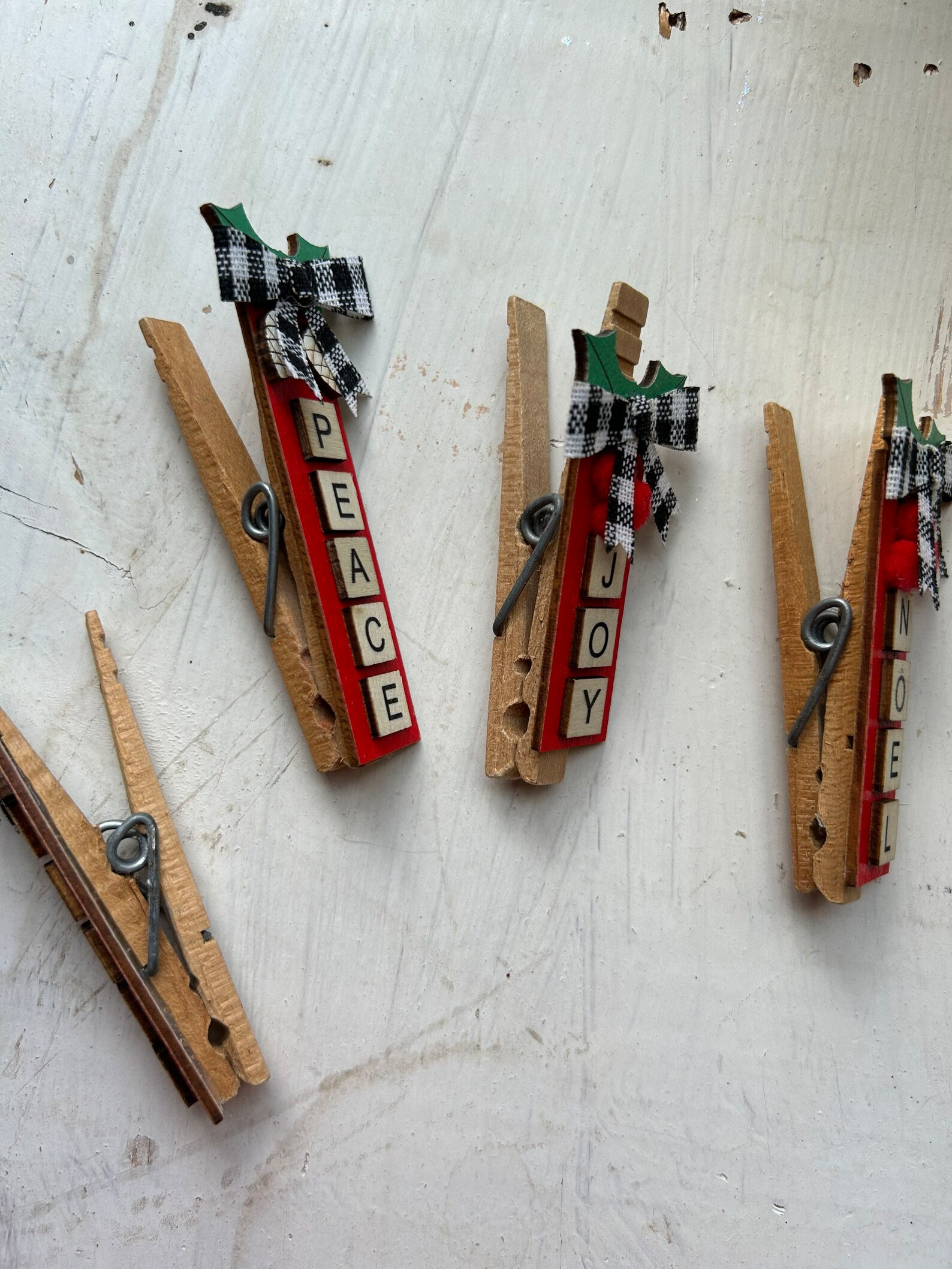 Christmas Clothespins Decorative Clips Memo and Organizational - Etsy