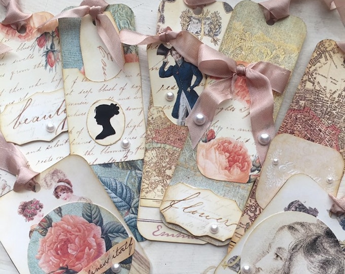Emma Gift Tags and Bookmarks Jane Austen Books Tags Bookmarks - Etsy