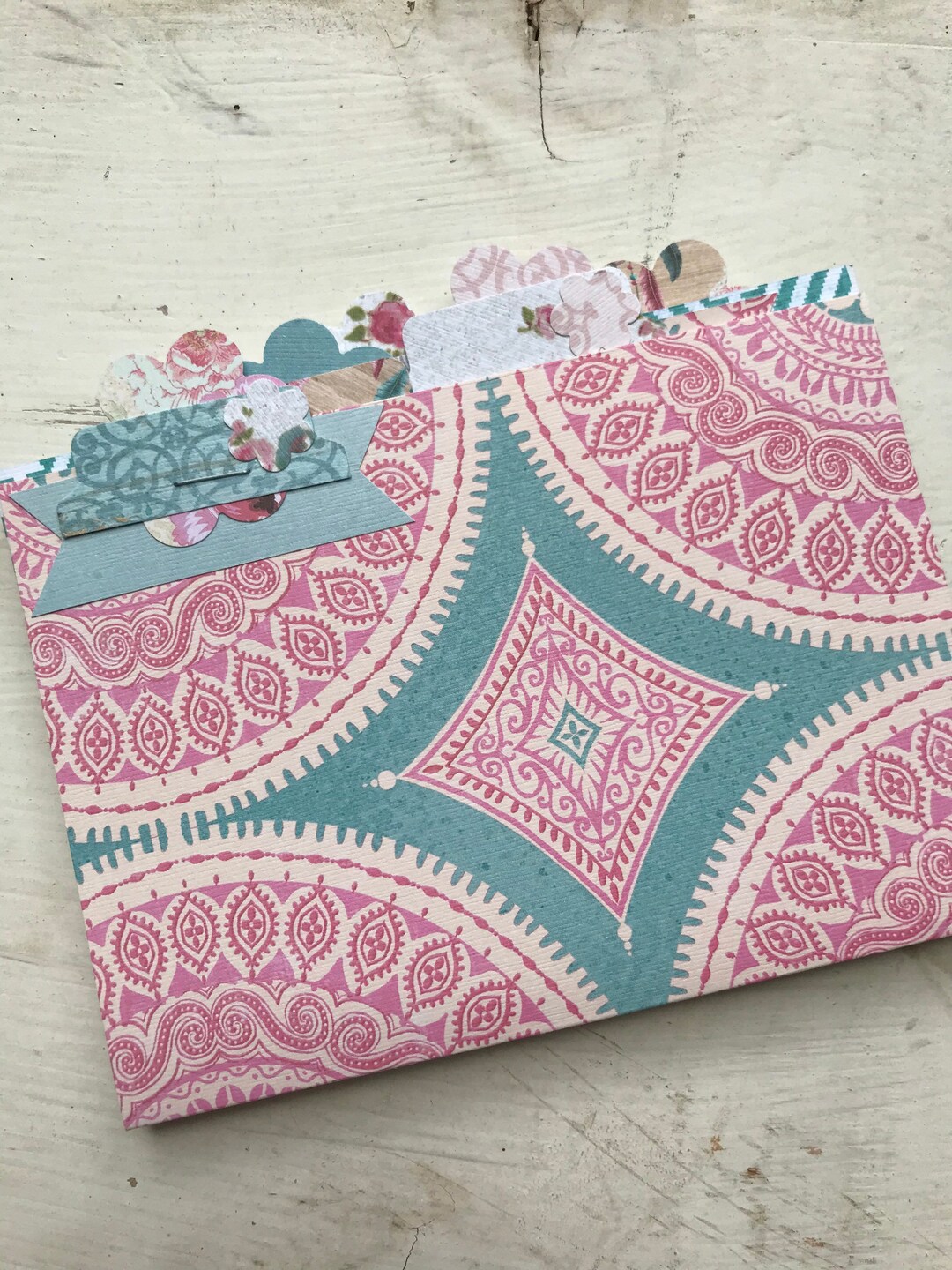 Mini File Folders Set of 5 Boho Vibes Patterned Cardstock Organizer ...