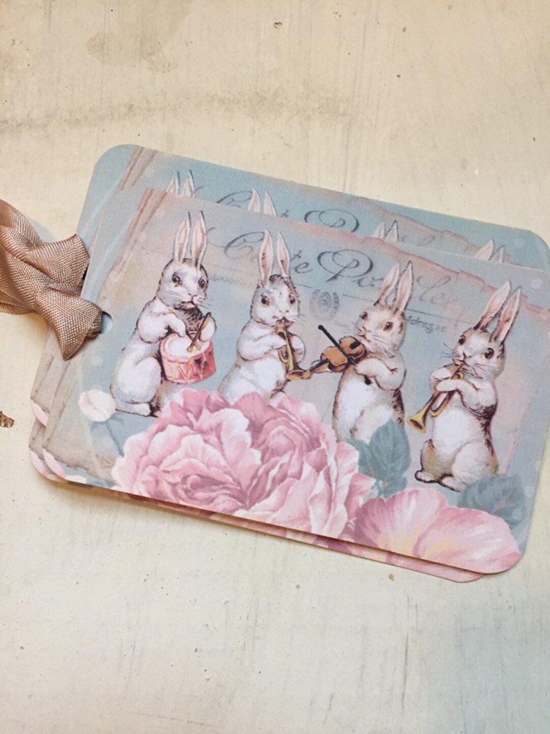 Easter Gift Tags Easter Bunny Tags Musical Bunny Tags Easter Basket ...