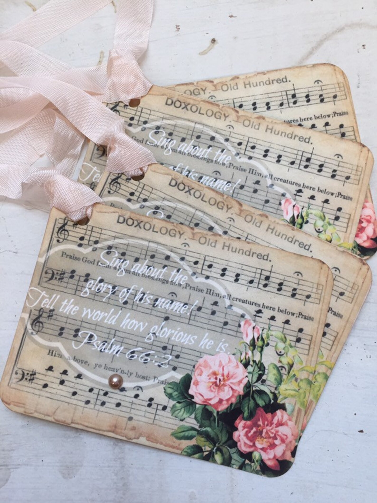 Religious Gift Tags Psalm 66:2 Gift Tags Inspirational Tags | Etsy
