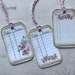 Gift Tags Ledger Tags Mini Ledger Tags Shabby Chic Tags - Etsy