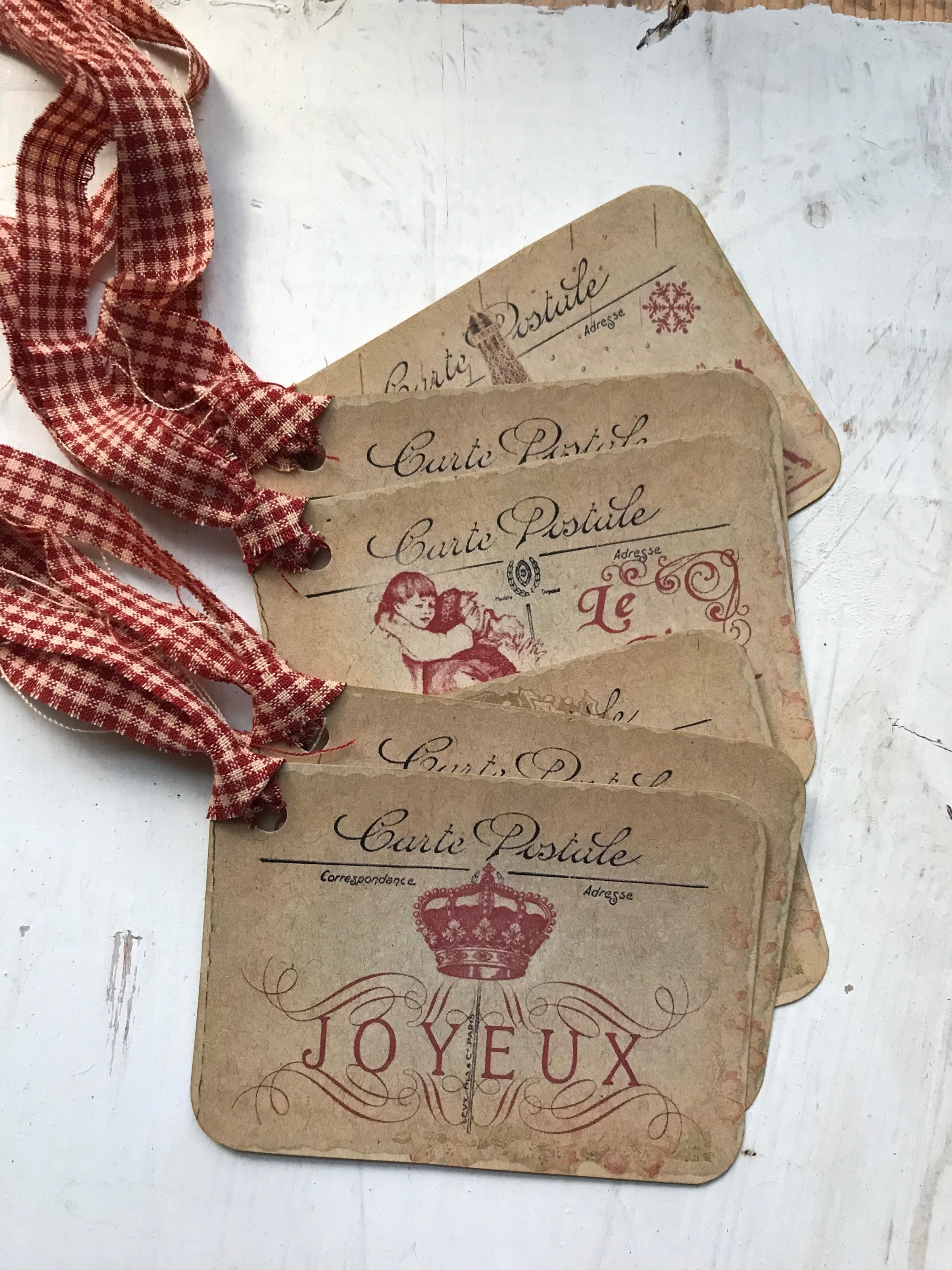 White Flea Market Tags Off