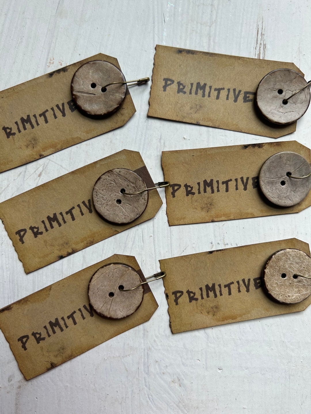 Primitive Antique Paper Ephemera Paper Charms Dangles for Junk Journal ...