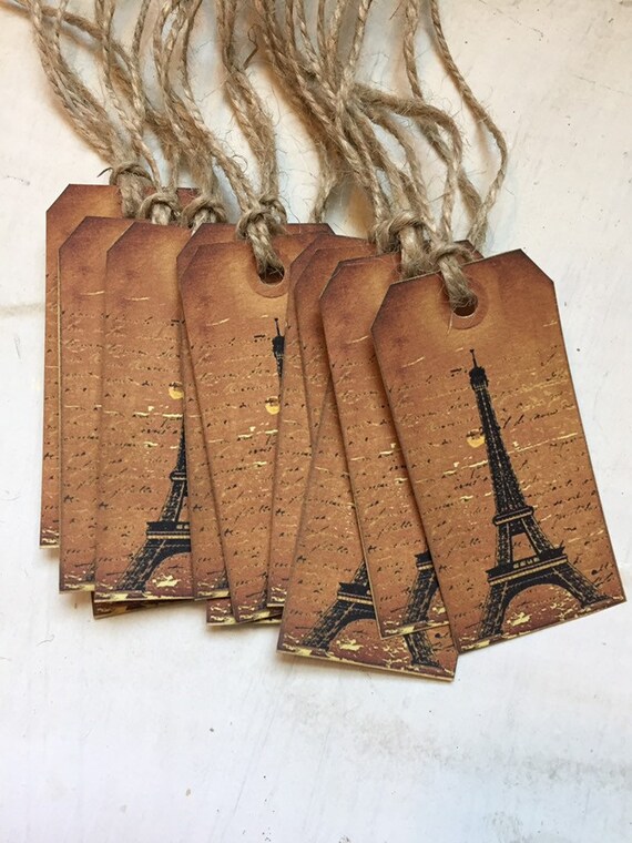 Gift Tags French Chic Gift Tags French Style Tags French | Etsy