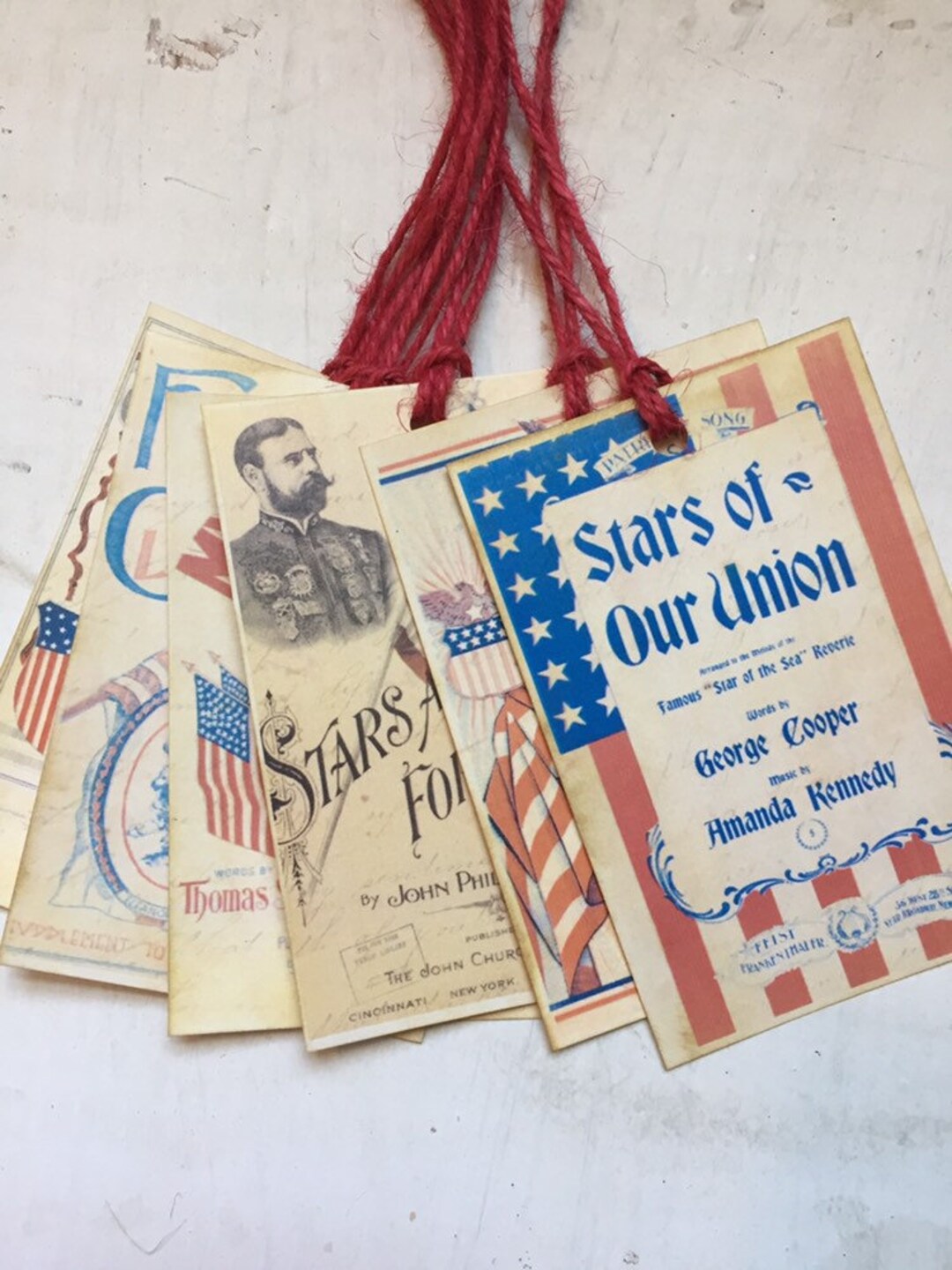 Gift Tags USA American Flag Patriotic Gift Tags Stars and Stripes Tags ...