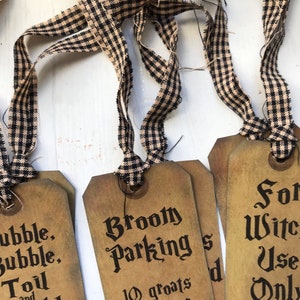 Halloween Gift Tags, Witches Brew Cauldron Design, Set of 6 - Etsy