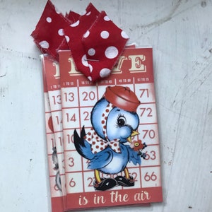 Valentines Day BINGO Bookmarks Love is in the Air Bookmarks Set of 4 - Etsy