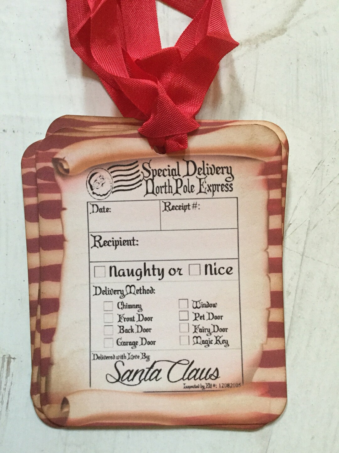 North Pole Express Gift Tags: Santa Special Delivery, Set of 4 - Etsy