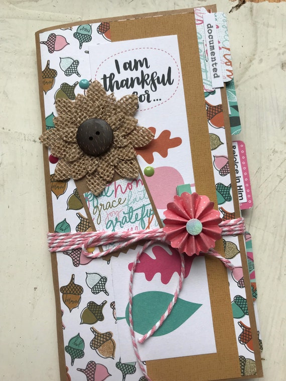 Travelers Notebook I Am Thankful for Journal Thanksgiving - Etsy