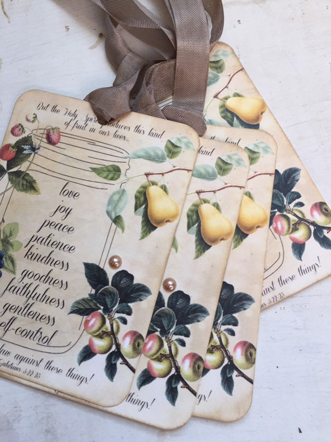 Gift Tags Fruit of the Spirit Tags Inspirational Tags - Etsy