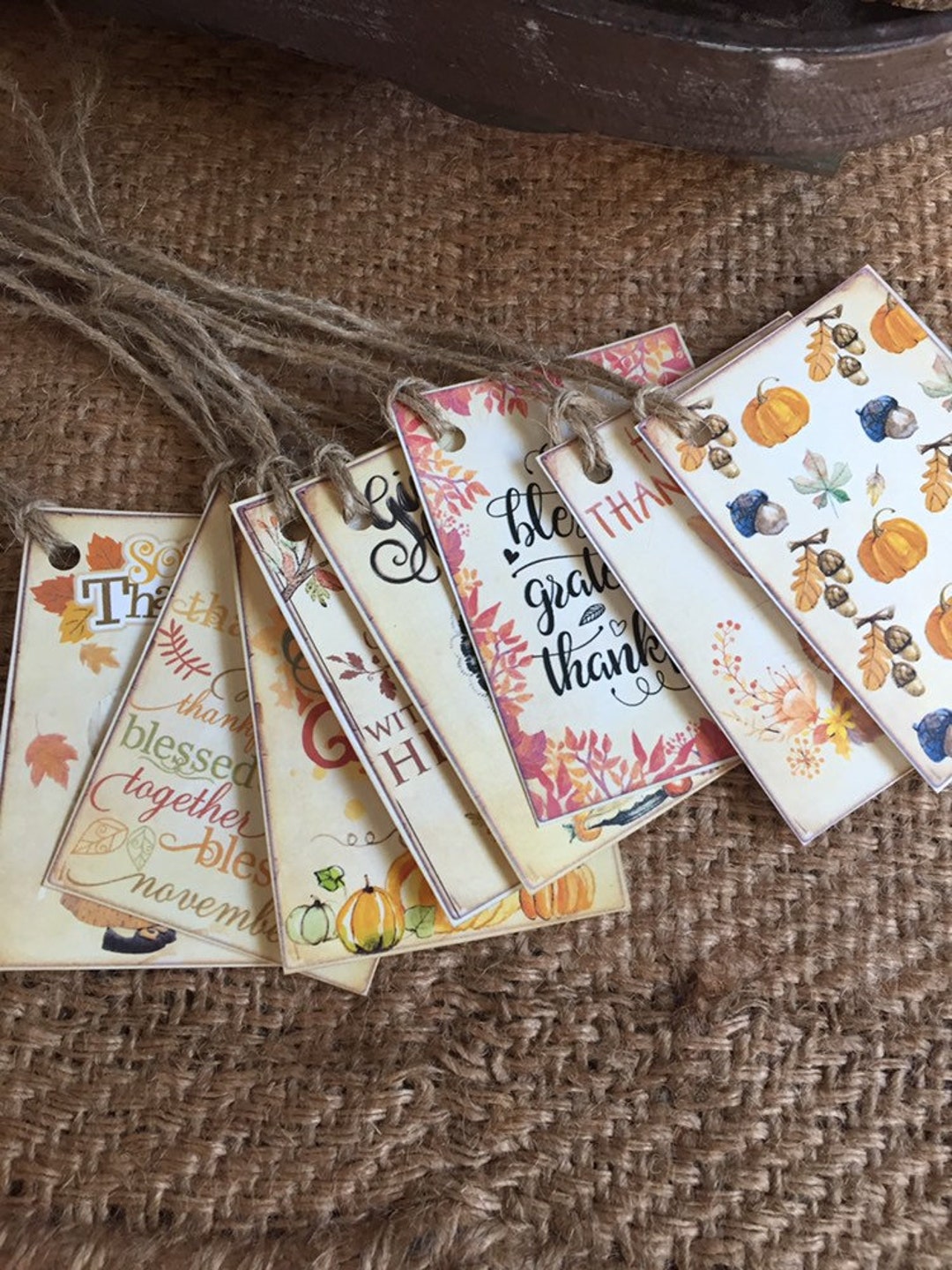 Thanksgiving Tags Fall Autumn Harvest Blessed Grateful Thankful Pilgram ...