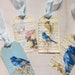French Country Gift Tags: Floral Bluebird Music Sheet Tags, Set of 10 ...