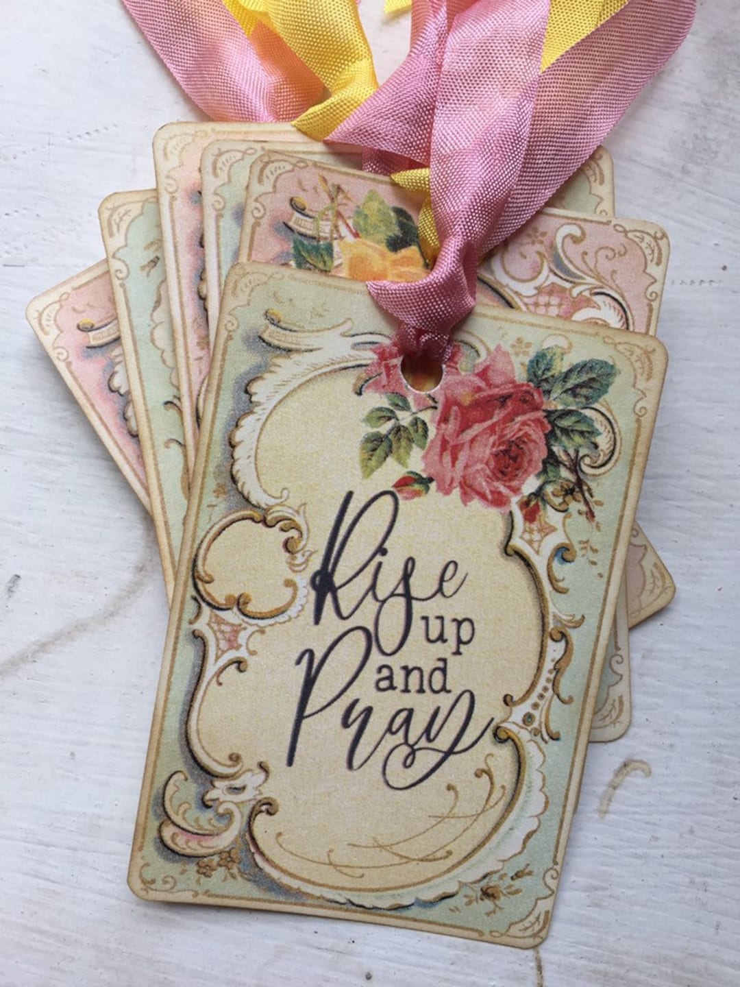 Shabby Chic Christian Gift Tags: Inspirational Scripture, Set of 6 - Etsy