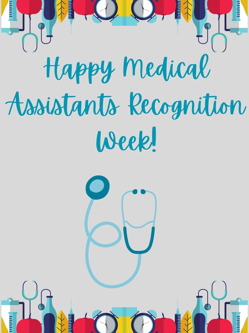 Medical Assistants Recognition Week Poster - Etsy