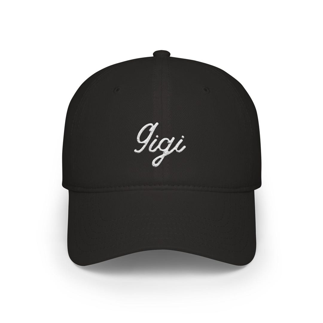 Gigi Script Name Embroidery Low Profile Baseball Cap | Personalized ...