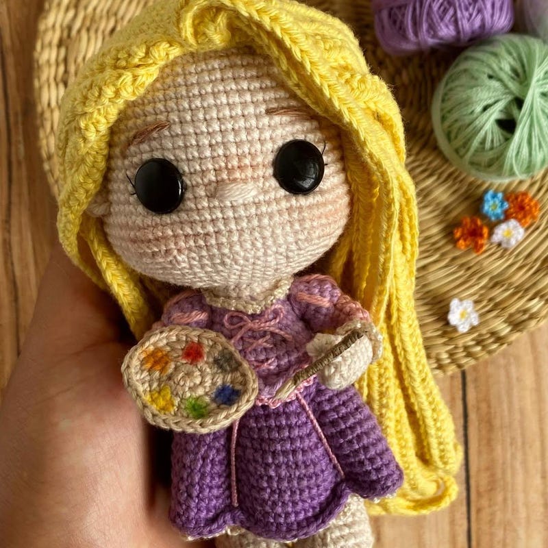 Rapunzel Soft Toy - Etsy