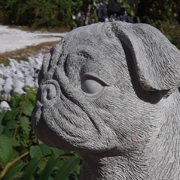 Pug Statue - Etsy