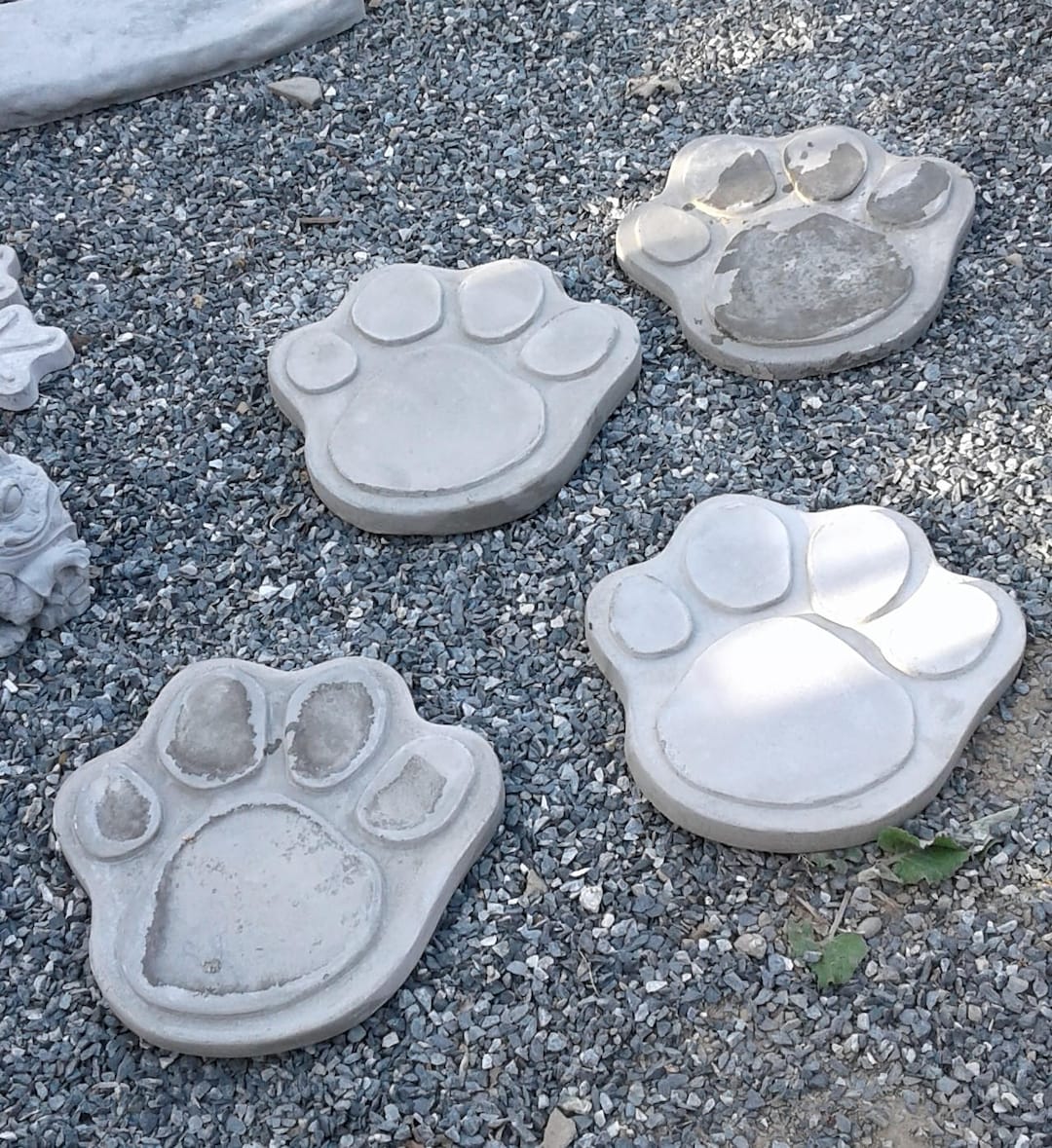 Paw Print Stepping Stone (large) - Etsy