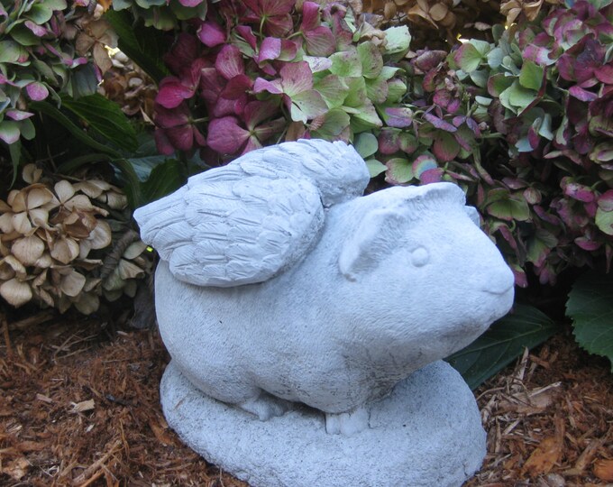 Guinea Pig With Angel Wings Statue New Mold Excellant Detail! - Etsy