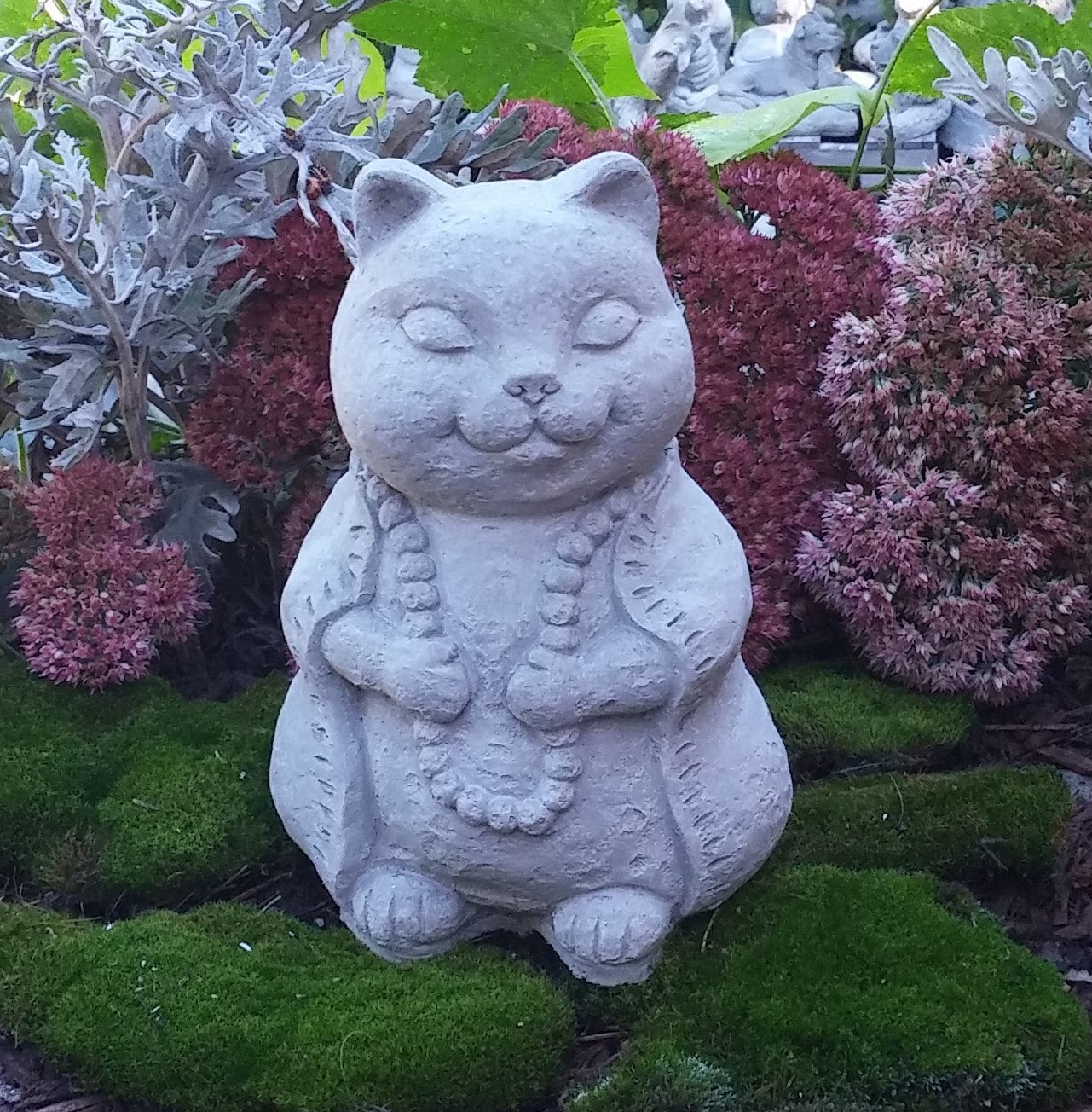 Buddha Cat Statue - Etsy