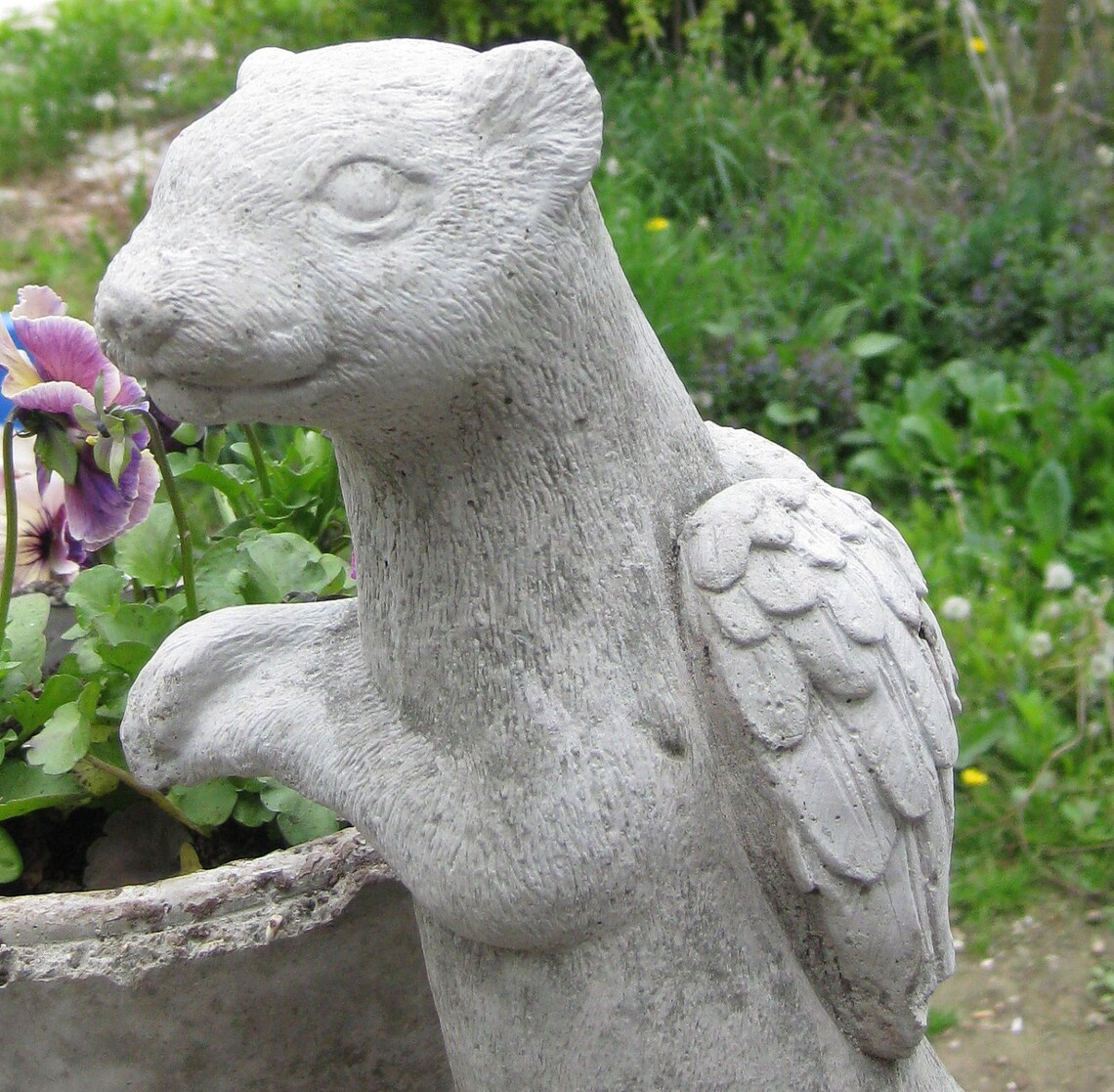 Ferret With Angel Wings Statue | Etsy