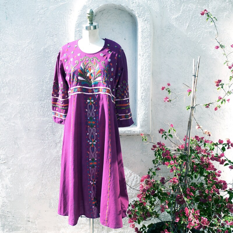 Magenta Dress - Etsy