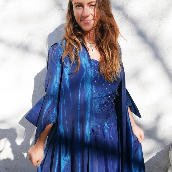 Dark Blue Dress and Coat Set XS | Etsy