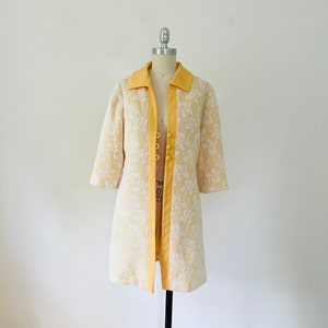 60s Mod Coat in Sunny Yellow Summer Coat by Edith Flagg - Etsy