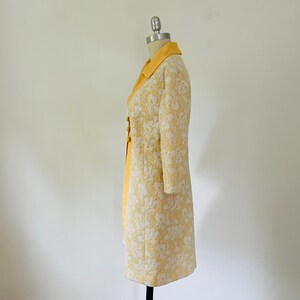 60s Mod Coat in Sunny Yellow Summer Coat by Edith Flagg - Etsy