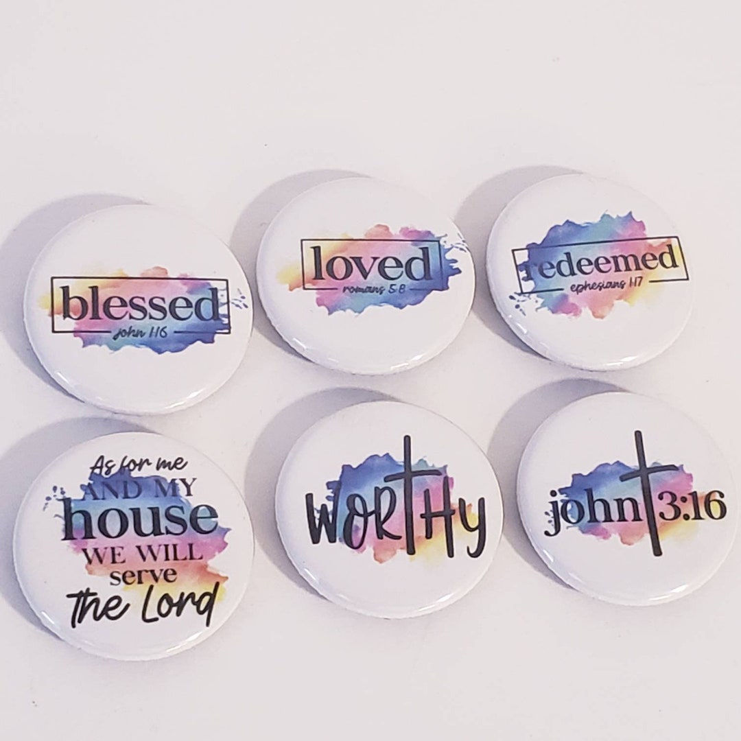 Faith Christian Watercolor Fridge Locker Desk Magnet Set - Etsy