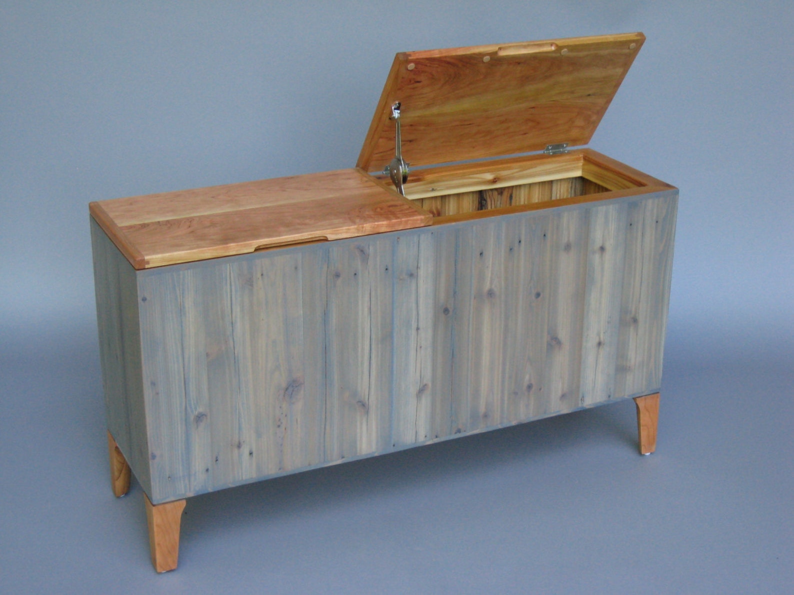Reclaimed Wood Storage Chest/bench - Etsy
