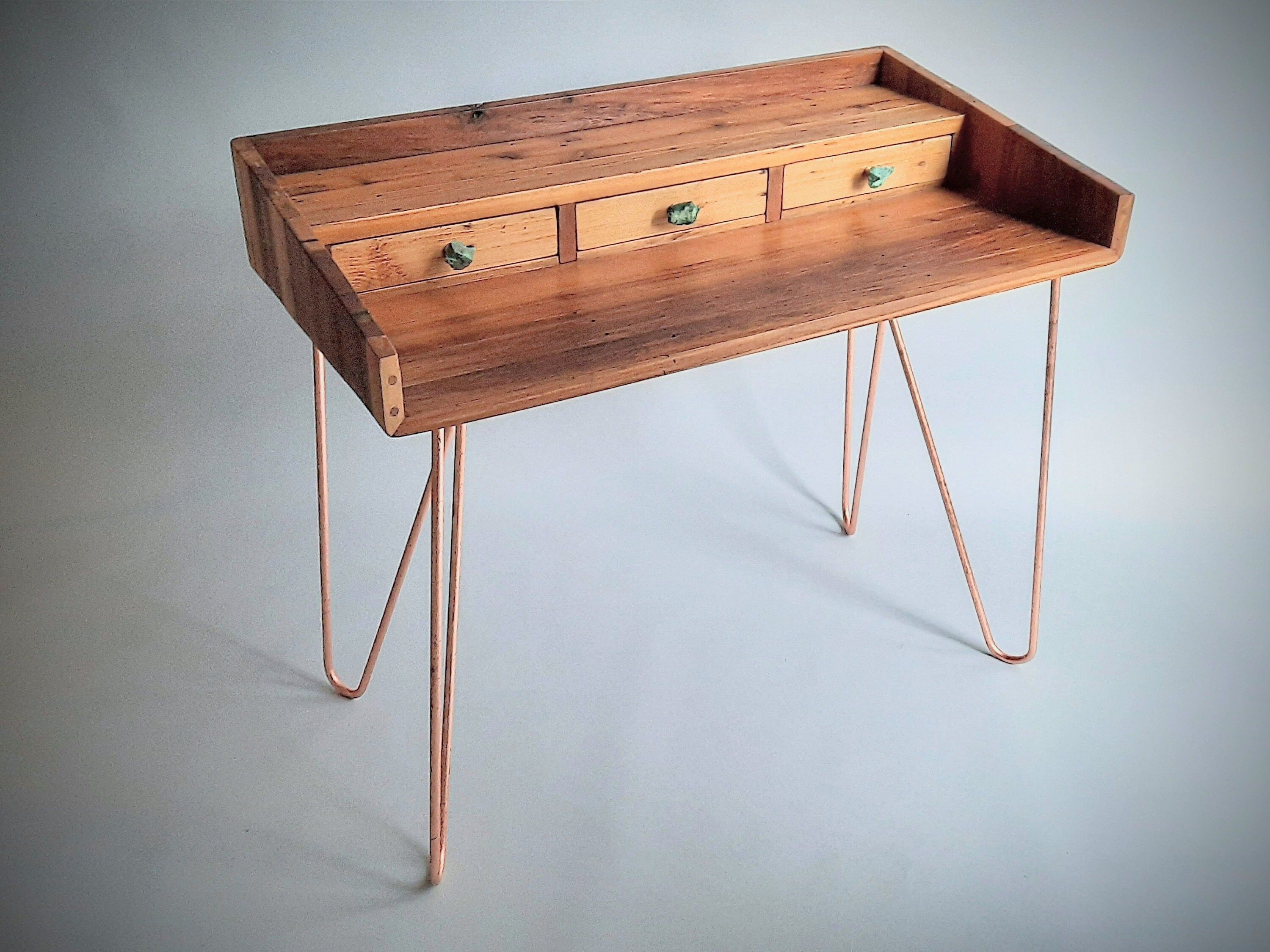 Reclaimed Wood Writing Desk - Etsy