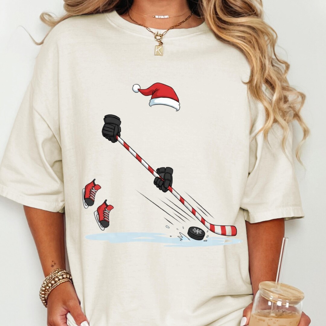 Invisible Hockey Player Christmas Shirt – Funny Holiday Ice Hockey Gift ...