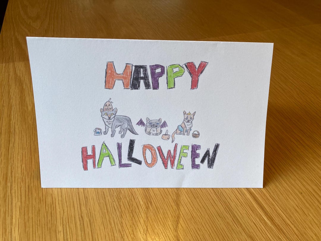 Happy Halloween Printable Card (digital Download) - Etsy
