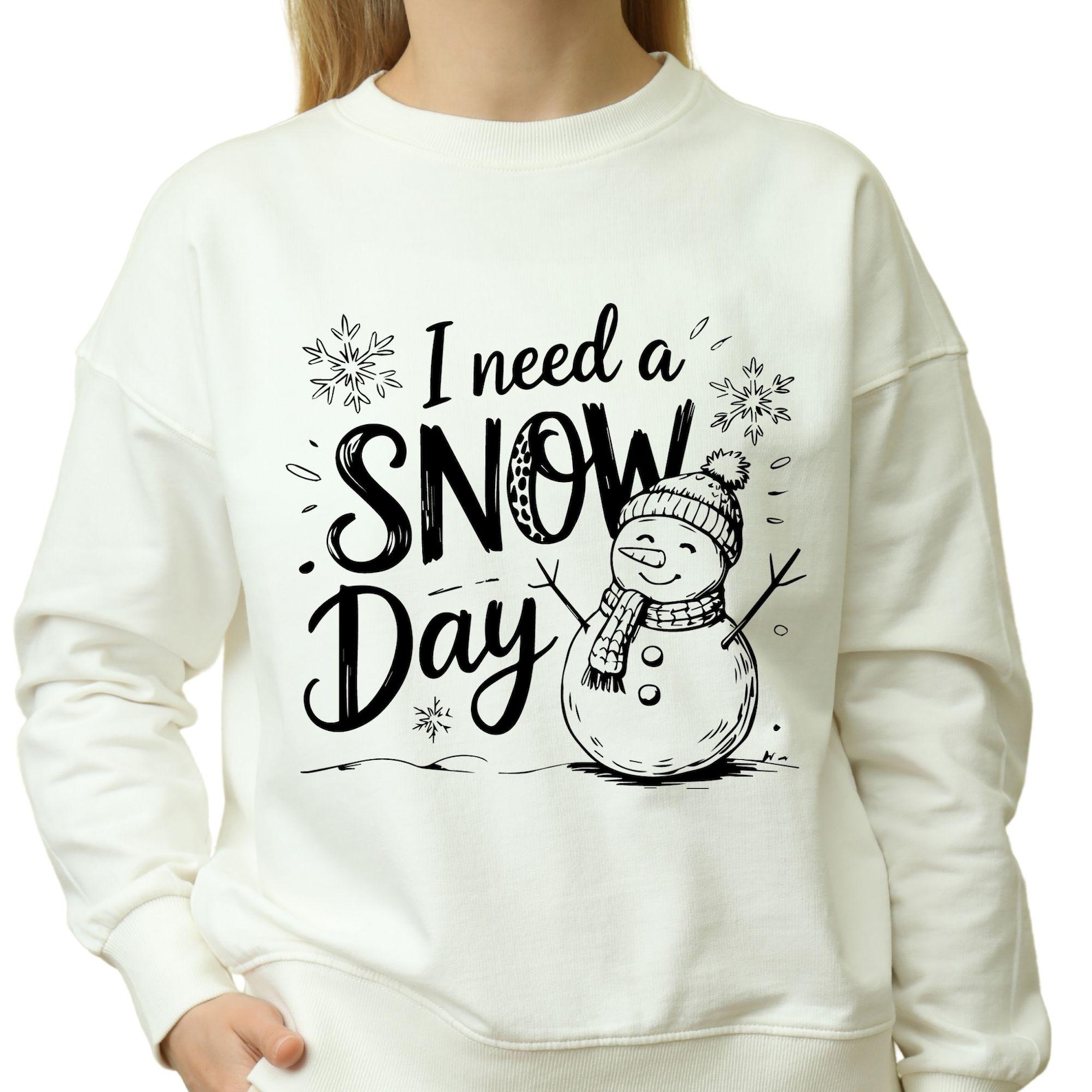I Need a Snow Day SVG PNG | Funny Snowman Winter SVG | Snow Day Quote ...